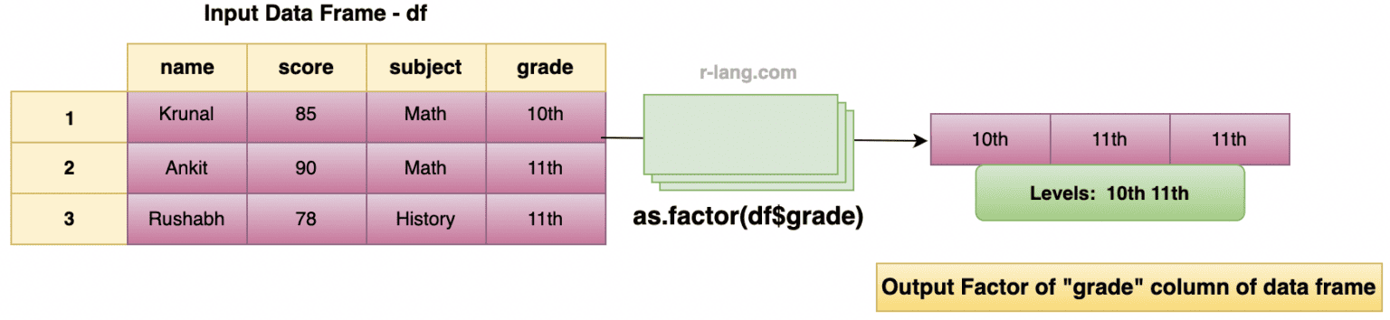 as.factor() in R: Converting a Vector to Categorical Data